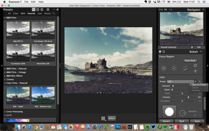 Creating a Custom Preset in Exposure