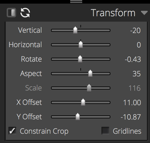 Perspective Correction with Transform Tools - Exposure Software