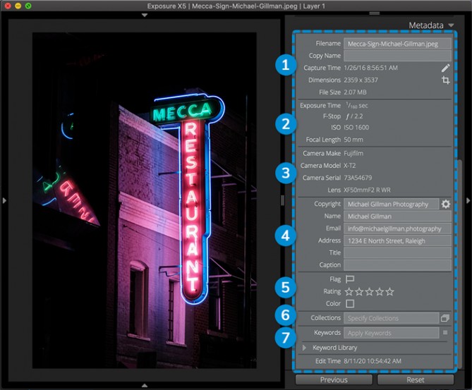 Metadata Panel User Guide - Exposure Software
